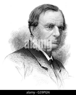 Charles Kingsley - English writer 1819-1875. Pen and ink drawing from ...