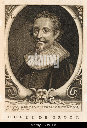Grotius (Hugo de Groot) 1583-1645, Dutch theologian and jurist Stock ...