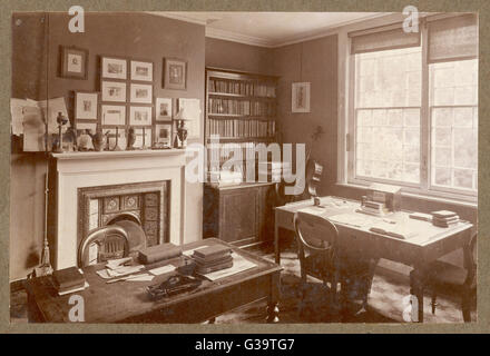Library at Thomas Hardy's home, Max Gate Stock Photo - Alamy
