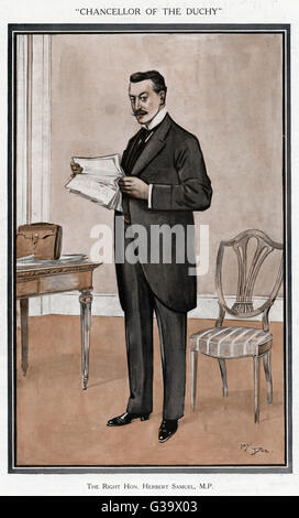 Herbert Louis Samuel, 1st Viscount Samuel; British Liberal politician ...