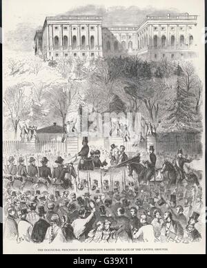 Inauguration of Abraham Lincoln Stock Photo - Alamy