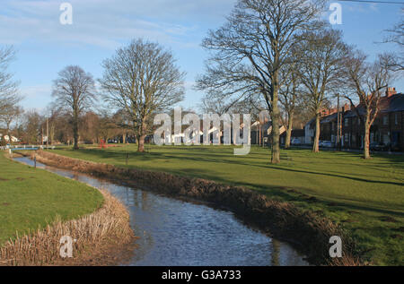 The Green Brompton Village near Northallerton North Yorkshire Stock ...