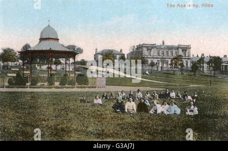 The Bandstand and Academy, Alloa Stock Photo - Alamy