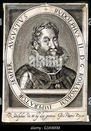 Rudolf II, Holy Roman Emperor and astronomer Tycho de Brahe with Stock ...