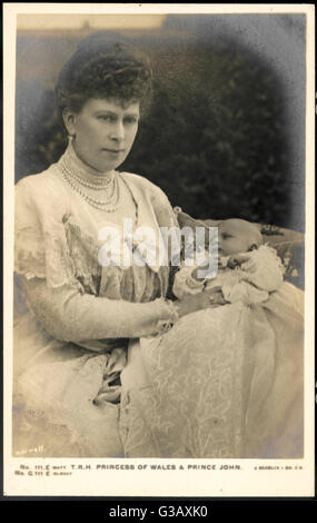 QUEEN MARY OF TECK (1867-1953) as a child top right about 1870 with ...