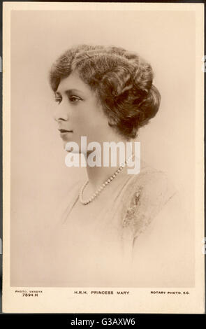 Princess Mary, Viscountess Lascelles in 1922 Stock Photo - Alamy