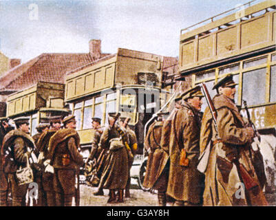 WW1 - London Buses at the Front Stock Photo - Alamy