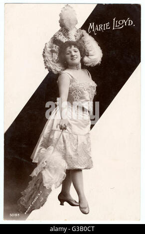 MARIE LLOYD Music hall entertainer singing 'Oh! Mr Porter' Date: 1870 ...