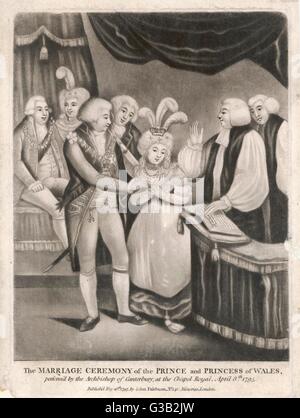 GEORGE IV WEDS CAROLINE Stock Photo - Alamy