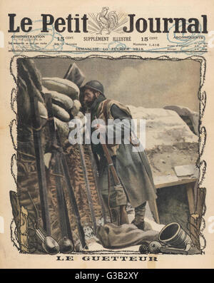 French sentry WWI Stock Photo - Alamy
