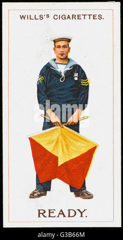 FLAG SIGNALLING R.N Stock Photo - Alamy