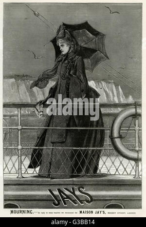 Advert for Jay's mourning dress 1888 Stock Photo - Alamy
