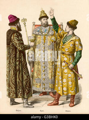 A Russian Tsar with his Boyars Stock Photo - Alamy