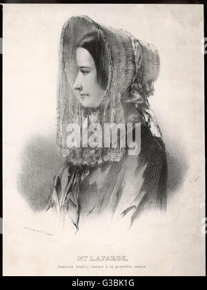 Madame Marie Lafarge, nee Cappelle, at the time of her trial in Stock ...