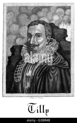 JOHANN TSERCLAES, freiherr von TILLY (1559 - 1632), Flemish military ...