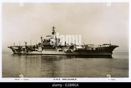 HMS Implacable, British aircraft carrier Stock Photo - Alamy