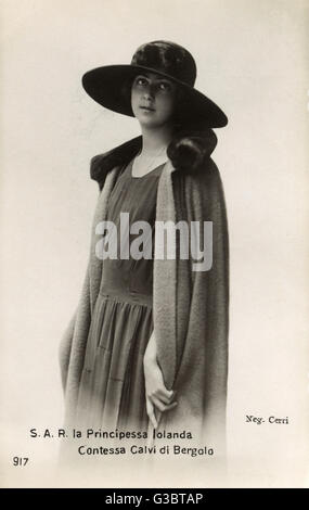 Princess Yolanda of Savoy Stock Photo - Alamy