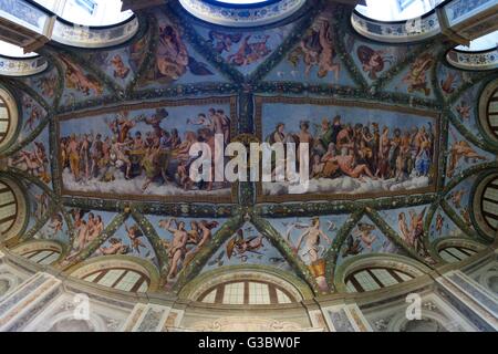 Wedding Banquet of Cupid and Psyche, fresco by Raphael, Villa Farnesina ...