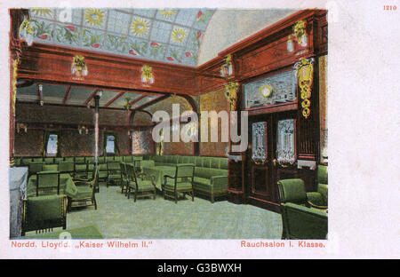 Interior of The Kaiser Wilhelm II ocean liner (4/4 Stock Photo - Alamy