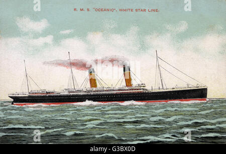 RMS 'Oceanic', White Star Line vessel, inservice 1871-1895. Engraving ...