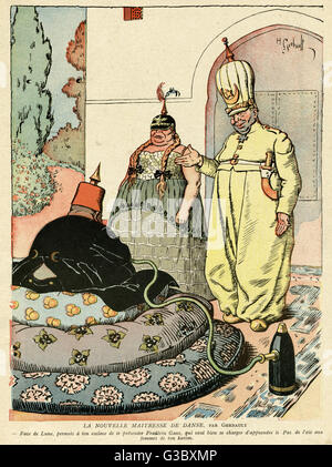 Cartoon, The new Fraulein, WW1 Stock Photo - Alamy