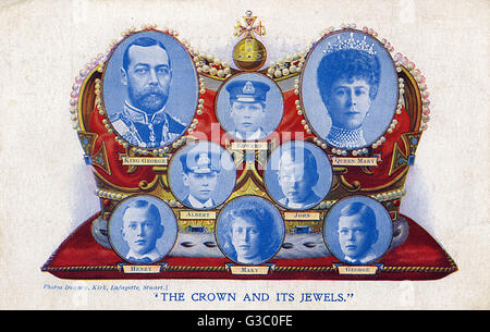 King George V, Queen Mary and their Children Stock Photo - Alamy