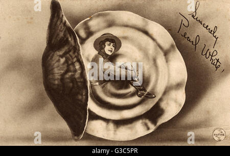 Pearl Fay White - American film actress and stunt star Stock Photo - Alamy