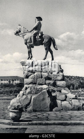 Reiterdenkmal Statue, Equestrian Monument, Südwester Reiter in the ...