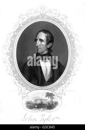 President John Tyler 1790-1862 succeeded William Harrison after his ...