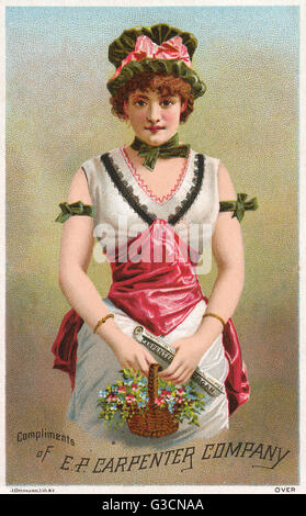 Advert for E P Carpenter Company, Brattleboro, Vermont, USA Stock Photo ...