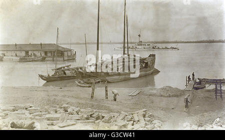 China - Jiujiang - HMS Gnat - March 1920 Stock Photo - Alamy