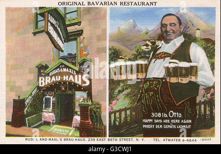 86th Street Brauhaus, New York City, USA Stock Photo - Alamy