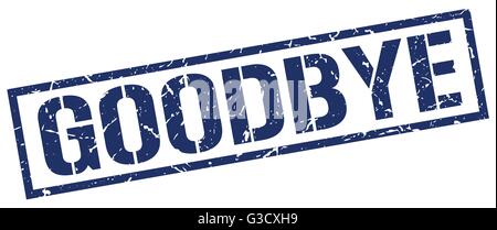 square grunge blue goodbye stamp Stock Vector Image & Art - Alamy