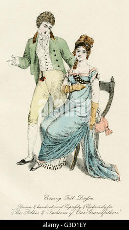 Evening full dress 1807 Stock Photo - Alamy