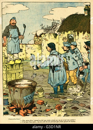 Great War. WW1 Cooking in the trenches Stock Photo - Alamy