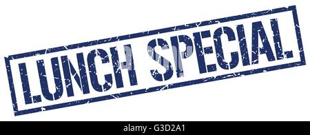 square grunge blue lunch special stamp Stock Vector Image & Art - Alamy