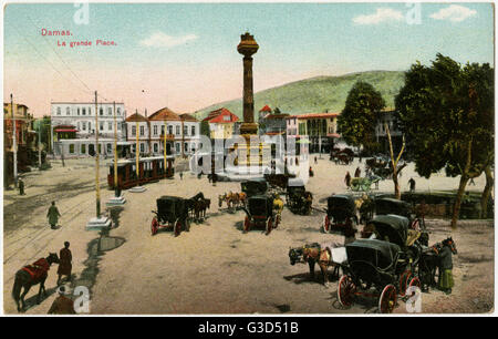 Column at Marjeh Square, Damascus, Syria Stock Photo - Alamy