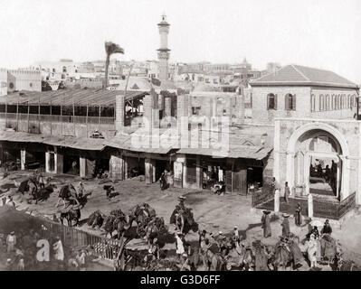 Market at Jaffa, Palestine (Israel) circa 1880s (Bonfils stu Stock ...