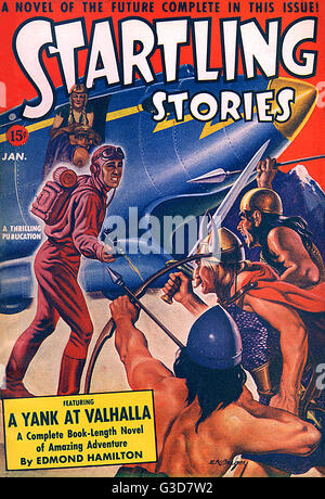 Startling Stories - Sci Fi Mag - Pirates of the Time Trail Stock Photo ...