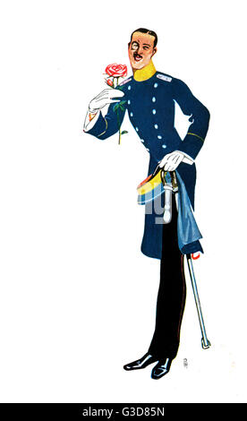 A smart, rather foppish German Military Officer - 1900s Stock Photo - Alamy