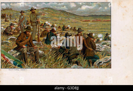 British Soldiers during the Boer war in Southern Africa, preparing ...