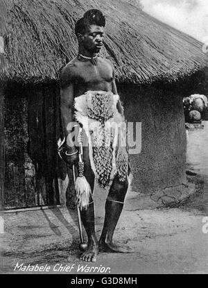 A Matabele Warrior Stock Photo - Alamy