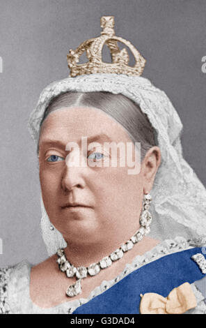 Queen Victoria (1819-1901) As Empress of India, 1887 Stock Photo ...