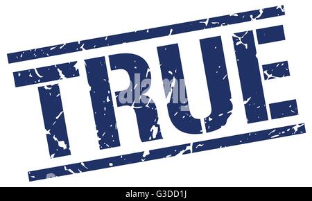 true blue grunge square vintage rubber stamp Stock Vector Image & Art ...