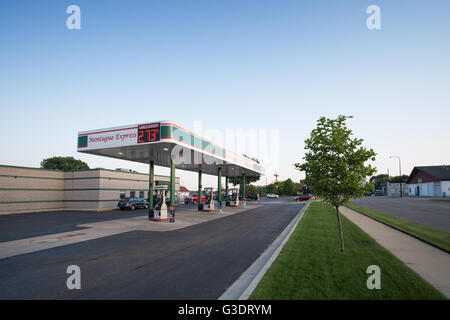 Montague Foods gas station and convenience store Stock Photo - Alamy