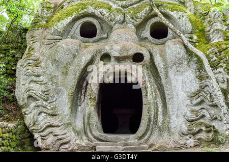 The Orcus" Statue at the Monster's Garden of Bomarzo in Lazio district ...