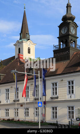 town hall and church Stock Photo - Alamy