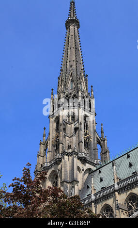 Austria, Upper Austria, Linz, New Cathedral, interior, stained glass window Stock Photo - Alamy