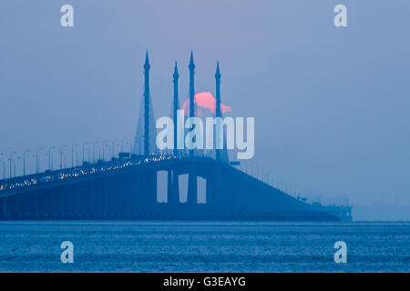 Partial Solar Eclipse in Penang Bridge, George Town, Penang, Malaysia ...