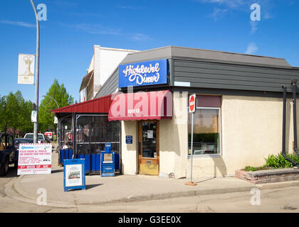 The popular Highlevel Diner in the Garneau neighbourhood of Edmonton ...